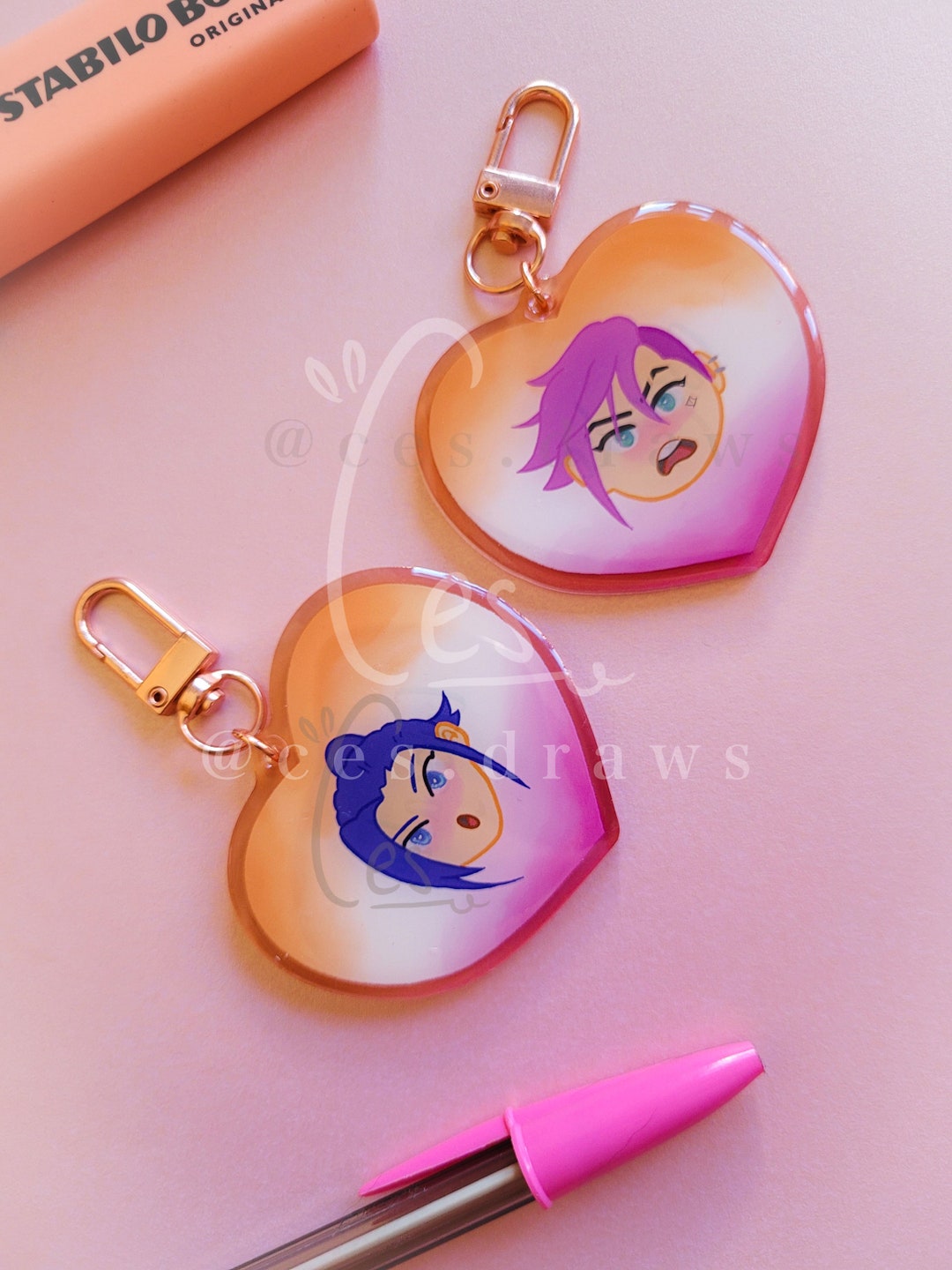 Caitlyn and Vi Pride Keychains! - Etsy