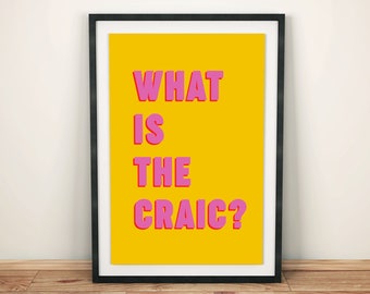 The Craic Print - Etsy