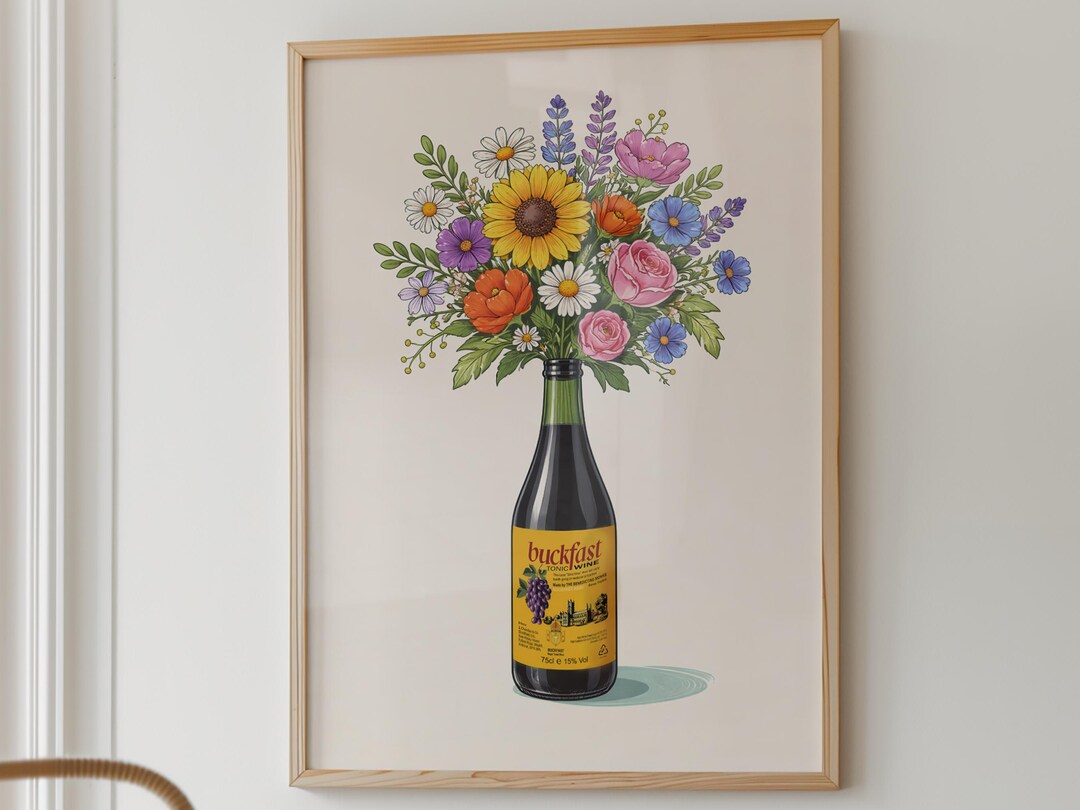 Buckfast With Wild Flowers - Poster Wall Art Print, Northern Irish ...
