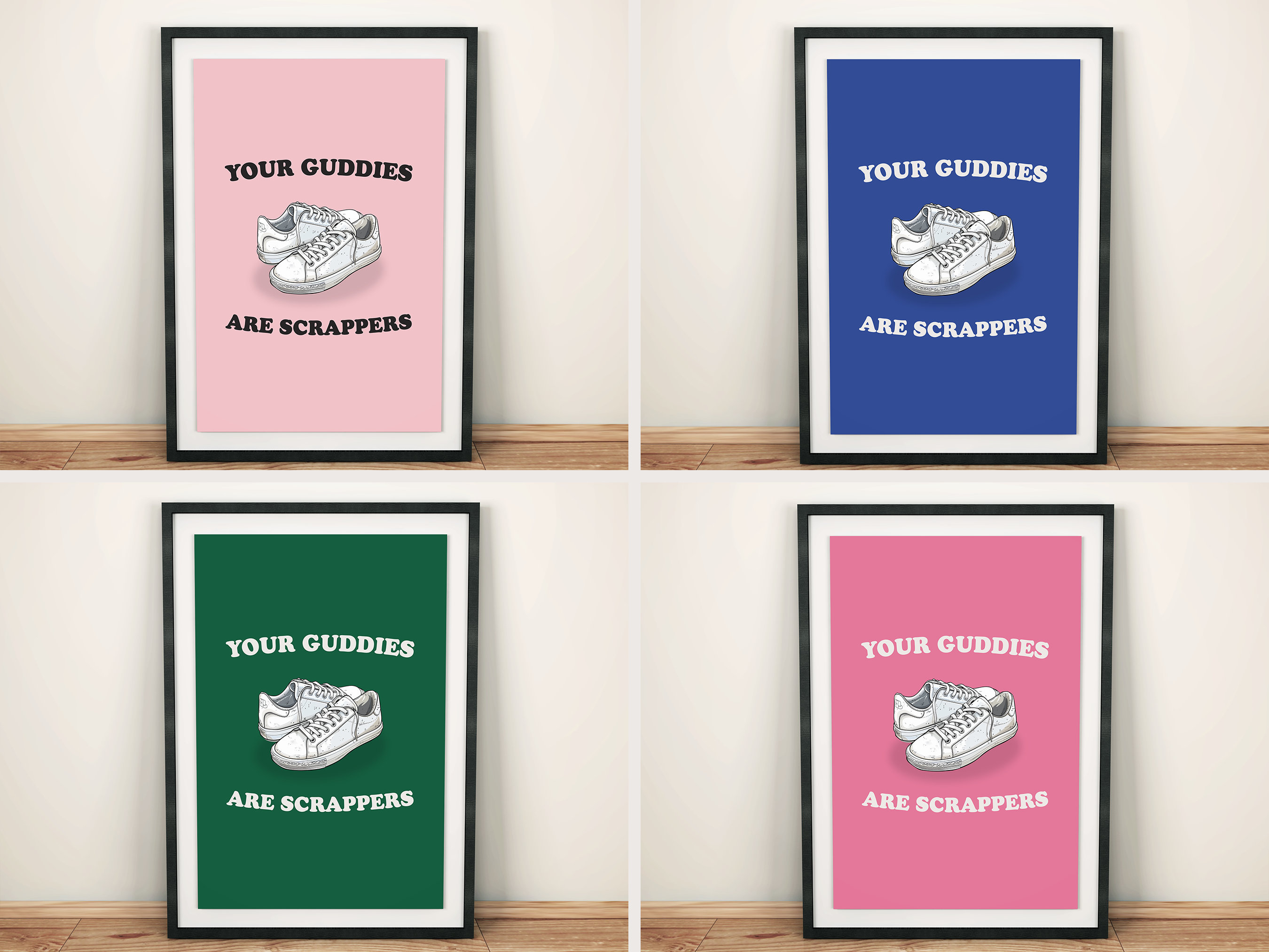 Your Guddies Are Scrappers Wall Art Print, Irish Print Ireland Art ...