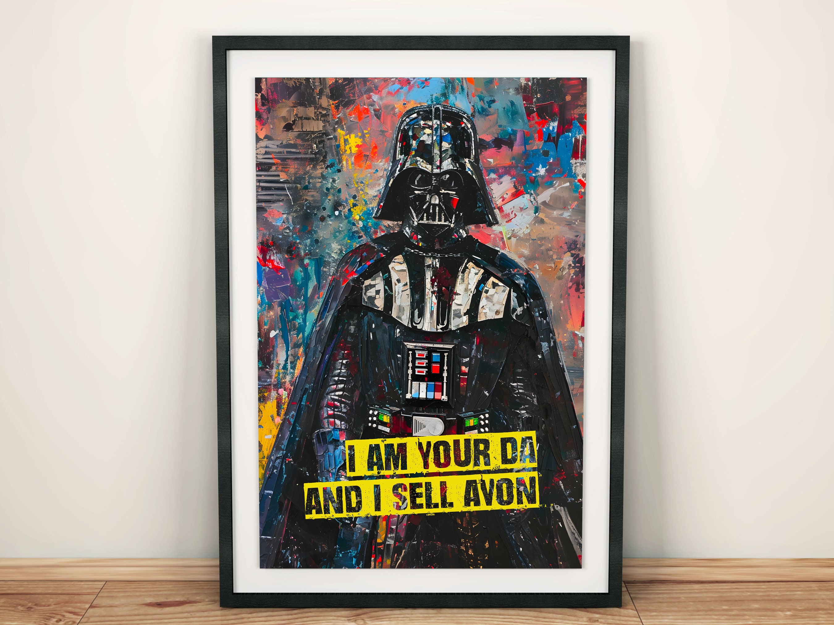 Darth Vader I Am Your Da Poster Wall Art Print, Northern Irish Craic ...
