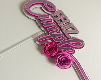 Feliz Cumple Cake Topper - Etsy