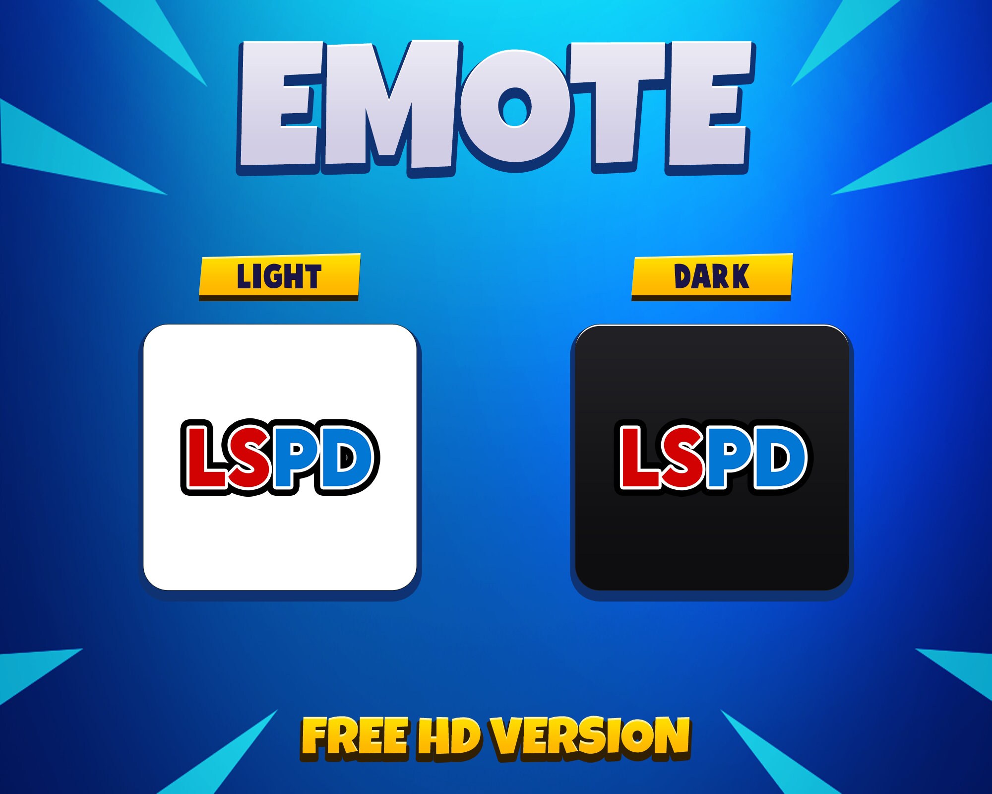LSPD EMOTE GTA Style Twitch Discord Facebook Gaming - Etsy UK