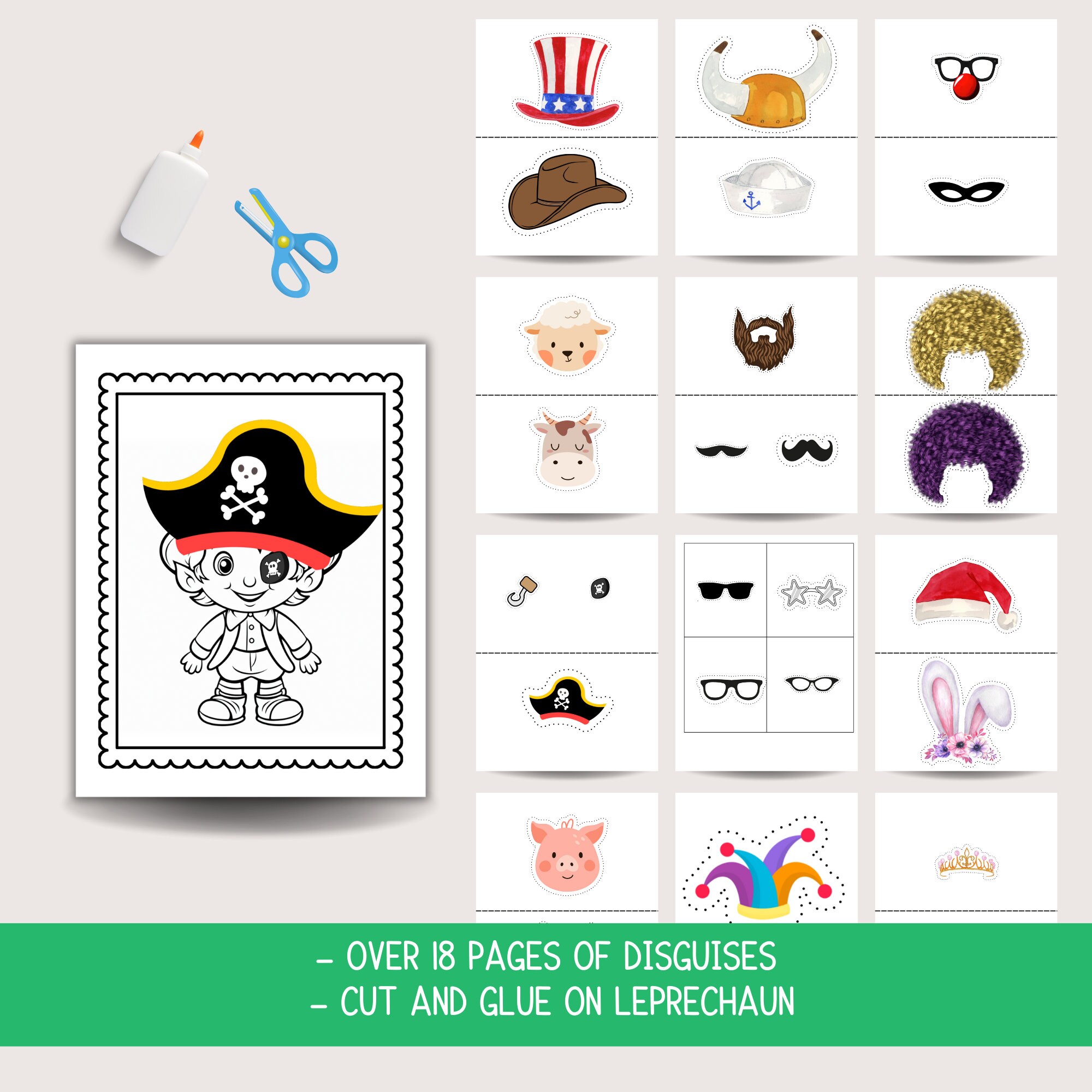 St. Patrick's Day Craft: Hide the Leprechaun Activity | Leprechaun ...