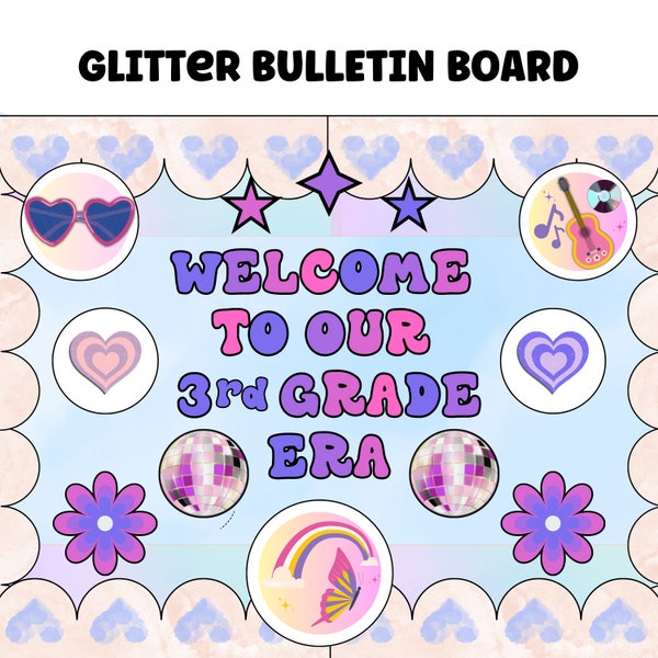 Back to School Groovy Bulletin Board - Etsy