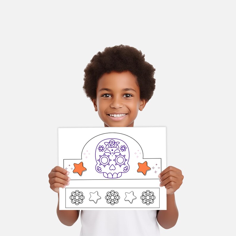 Dia De Los Muertos Paper Crown Activity for Kids – 6 Festive Designs ...