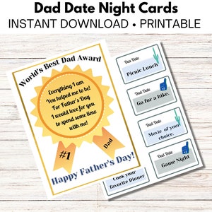 Father's Day Coupon Book Printable DIY Father's Day - Etsy