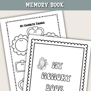 End of Year Memory Book | Kindergarten Memory Book | School Year ...