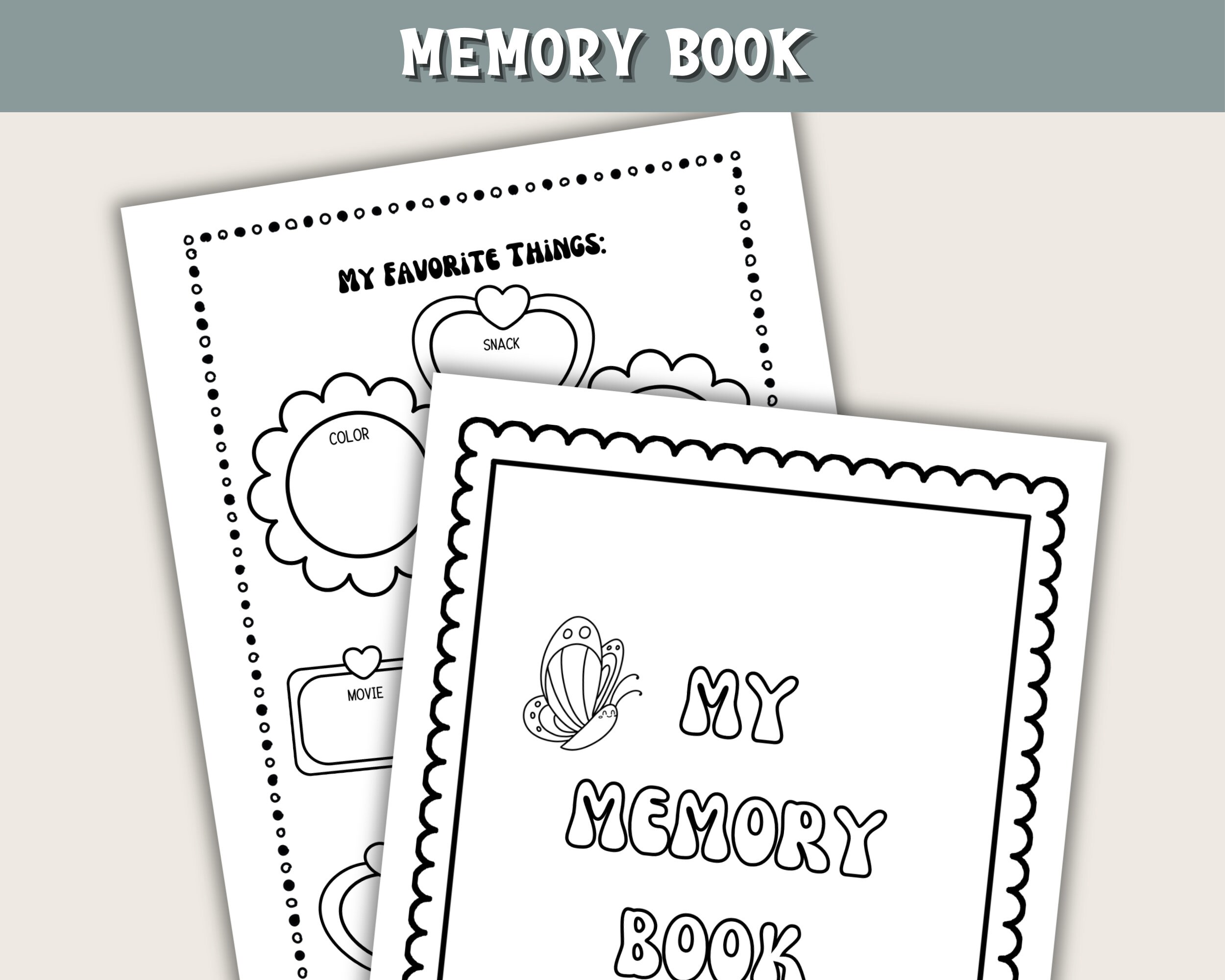 End of Year Memory Book | Kindergarten Memory Book | School Year ...