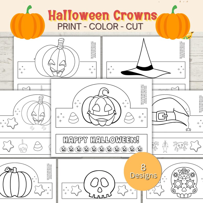 Halloween Paper Crown Activity for Kids – Perfect for Preschool ...