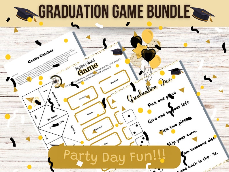 Graduation Party Game Bundle Printable Grad Party Games - Etsy