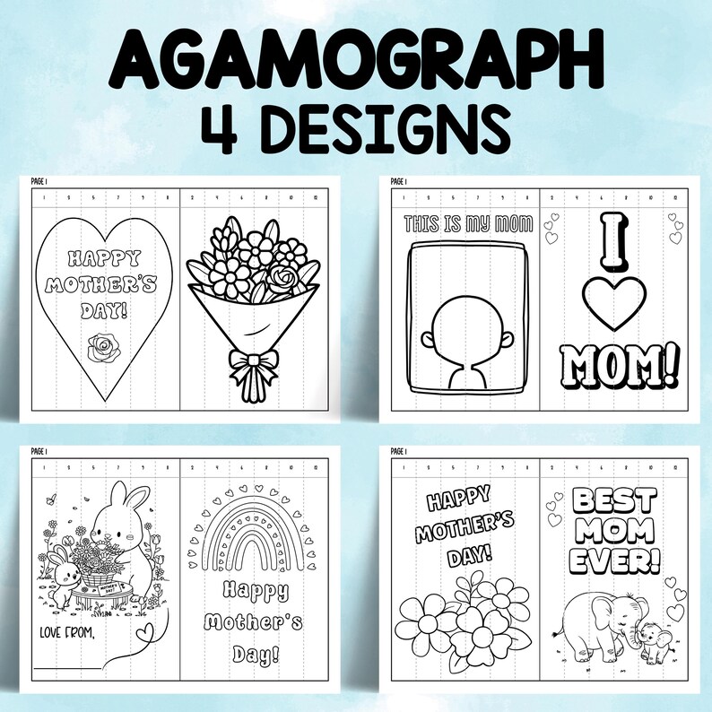 Mother's Day Agamograph Craft | Printable Mother's Day Activity for ...
