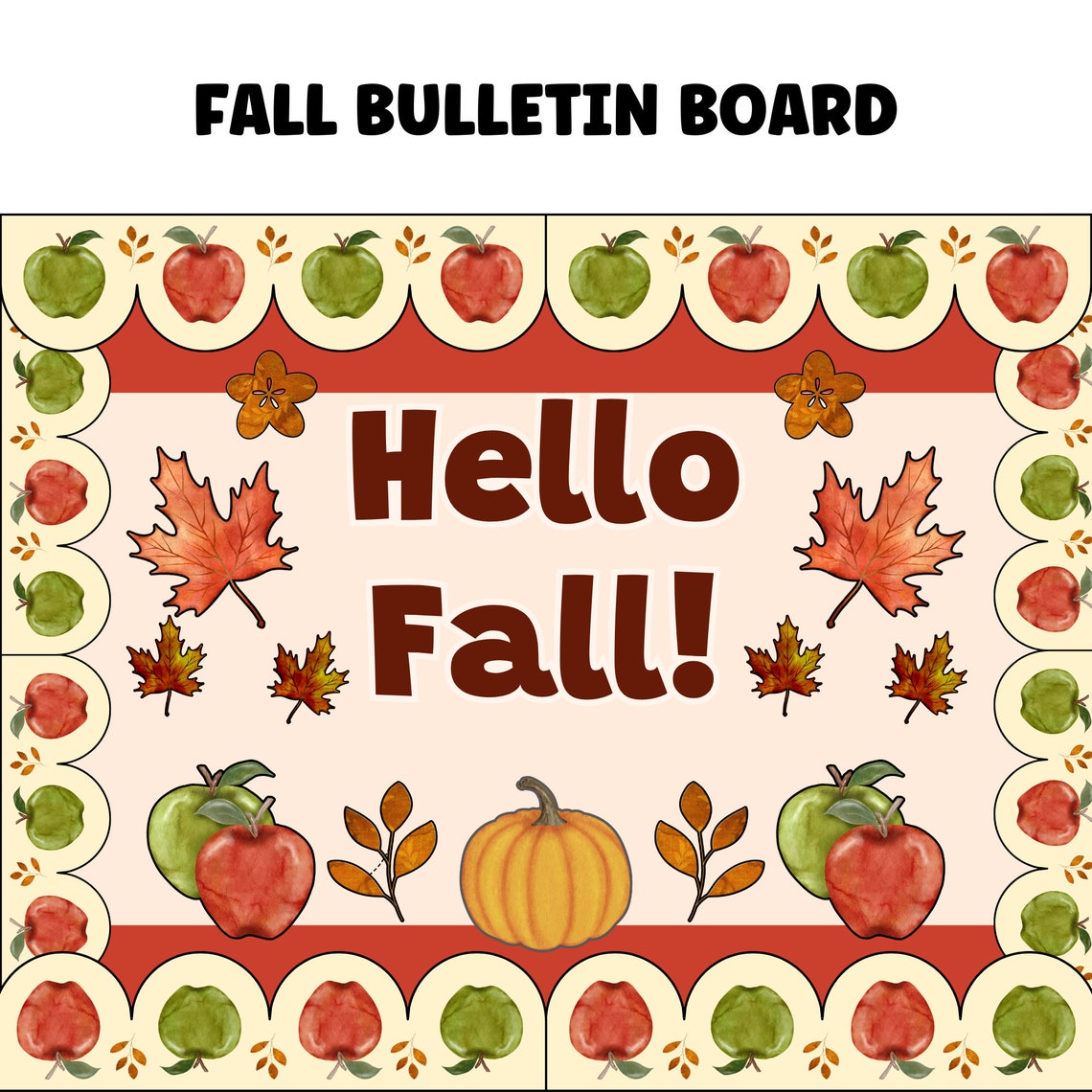 Fall Bulletin Board Kit Back to School Bulletin Board Autumn Classroom ...