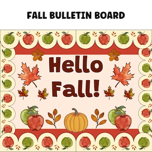 Fall Bulletin Board Kit | Back to School Bulletin Board | Autumn ...