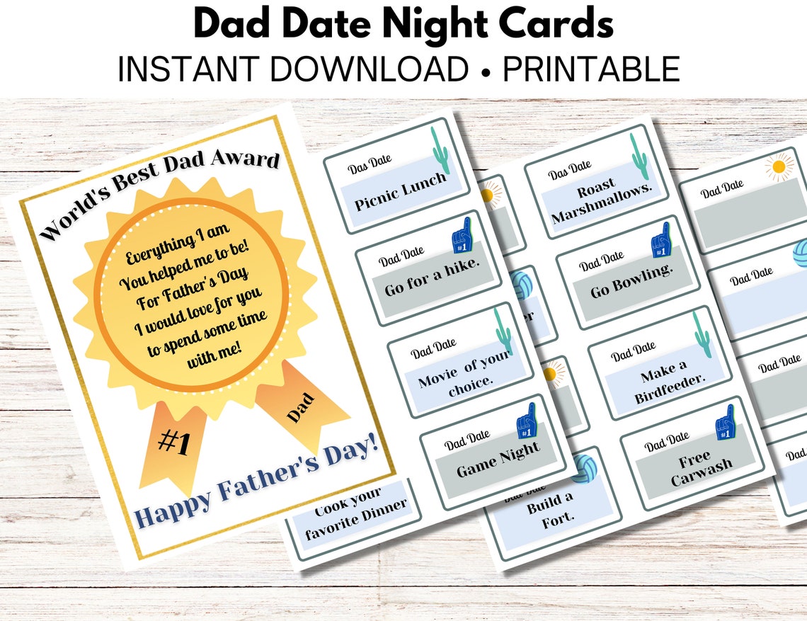 Father's Day Coupon Book Printable DIY Father's Day Gift Printable Dad ...