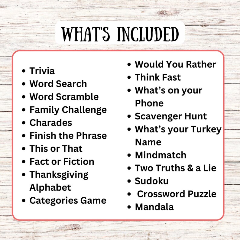 Thanksgiving Party Games Mega Bundle | 20 Fun Thanksgiving Games and ...