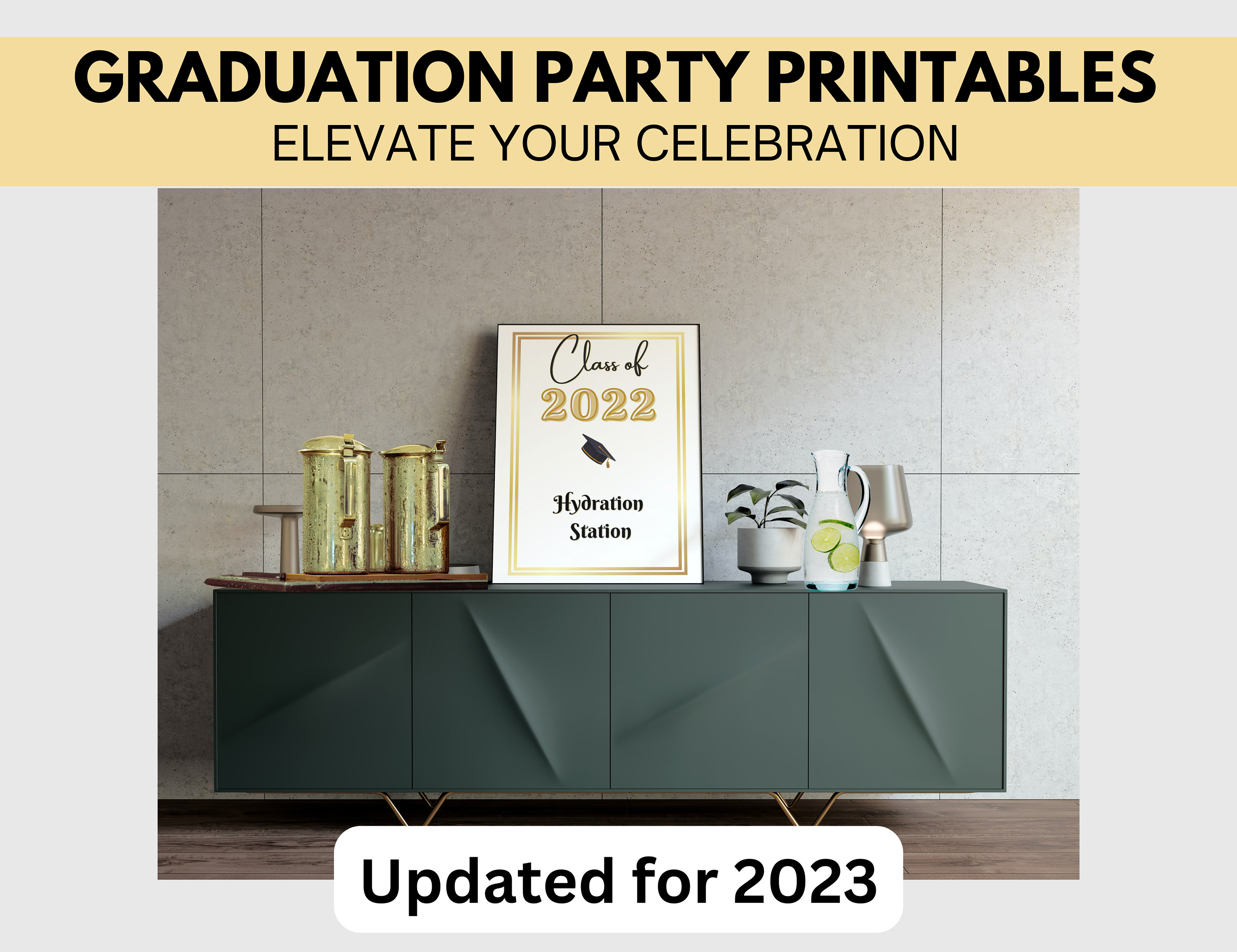 Graduation Party Table Signs Printable Grad Party Signs - Etsy
