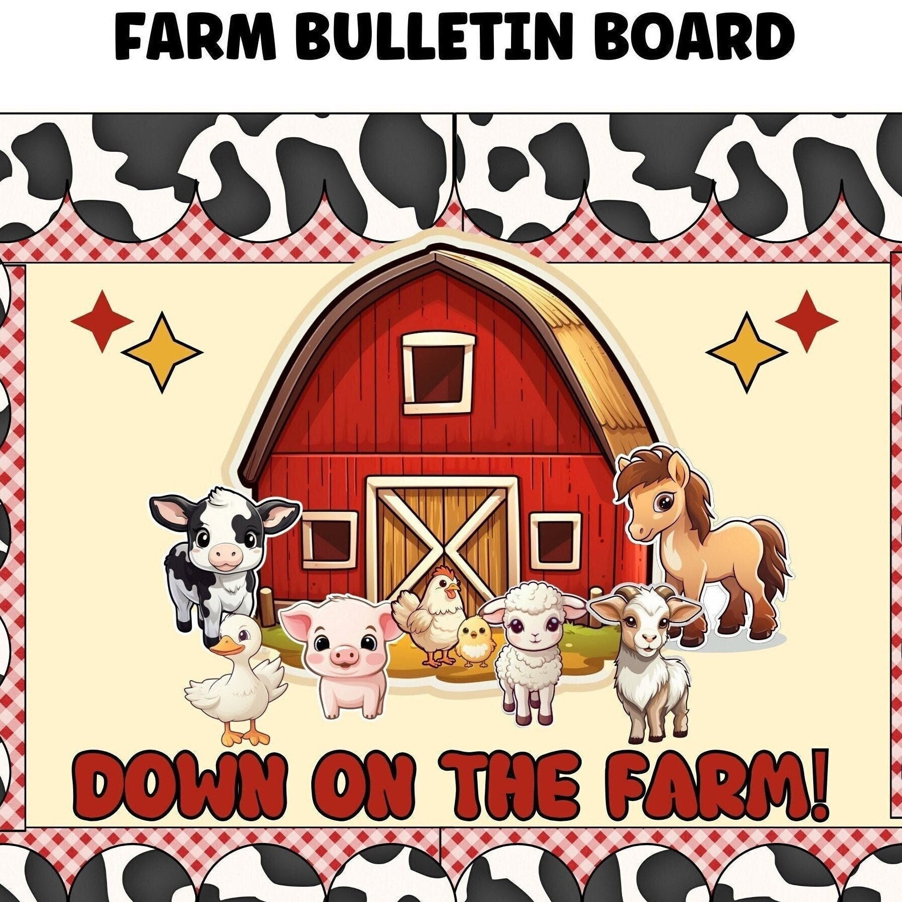 Down on the Farm Bulletin Board Kit | Back to School Bulletin Board ...