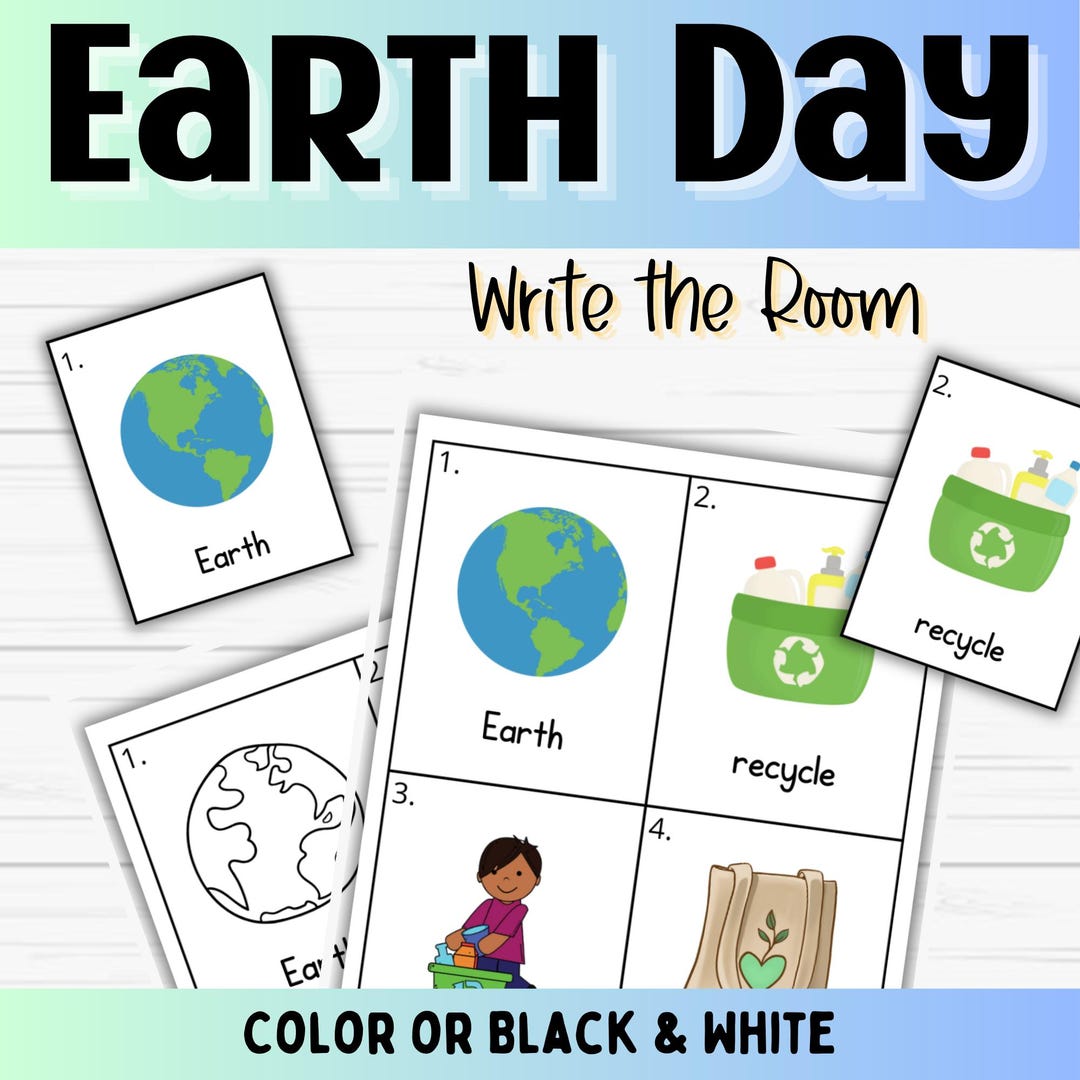 Earth Day Write the Room | Fun & Interactive Earth Day Activity for ...