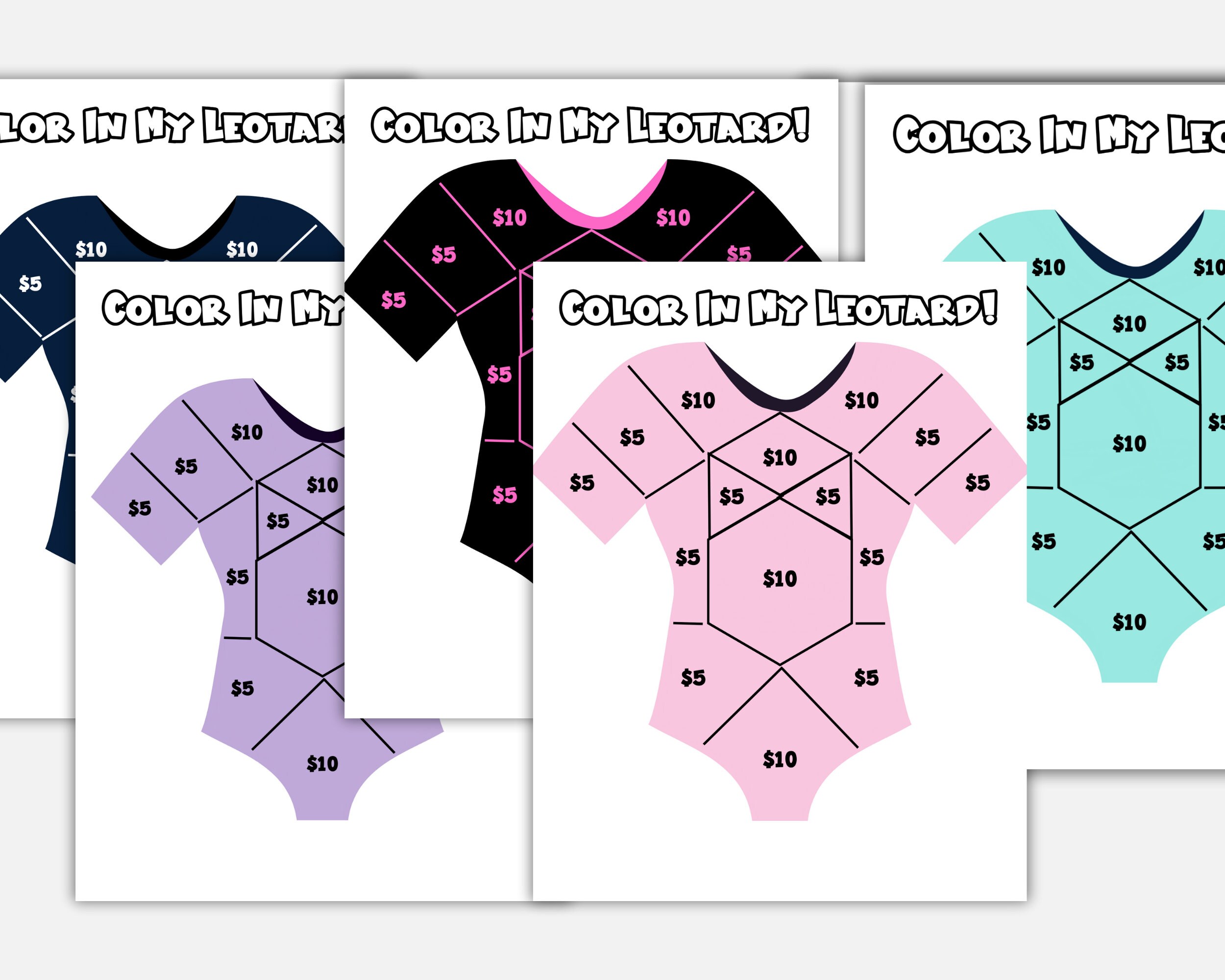 Dance Fundraiser - Gymnastics Fundraiser - Color My Leotard Fundraiser ...