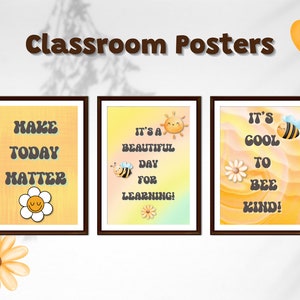 Bee Theme Classroom Posters, Classroom Decoration, Kindergarten ...