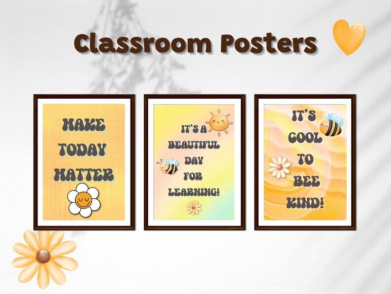 Bee Theme Classroom Posters, Classroom Decoration, Kindergarten ...