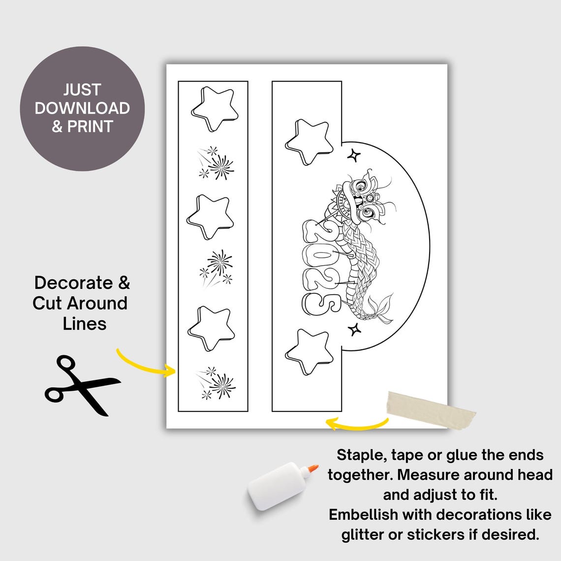 Lunar New Year Crown Craft - Chinese Zodiac Headband - Fun Kids ...