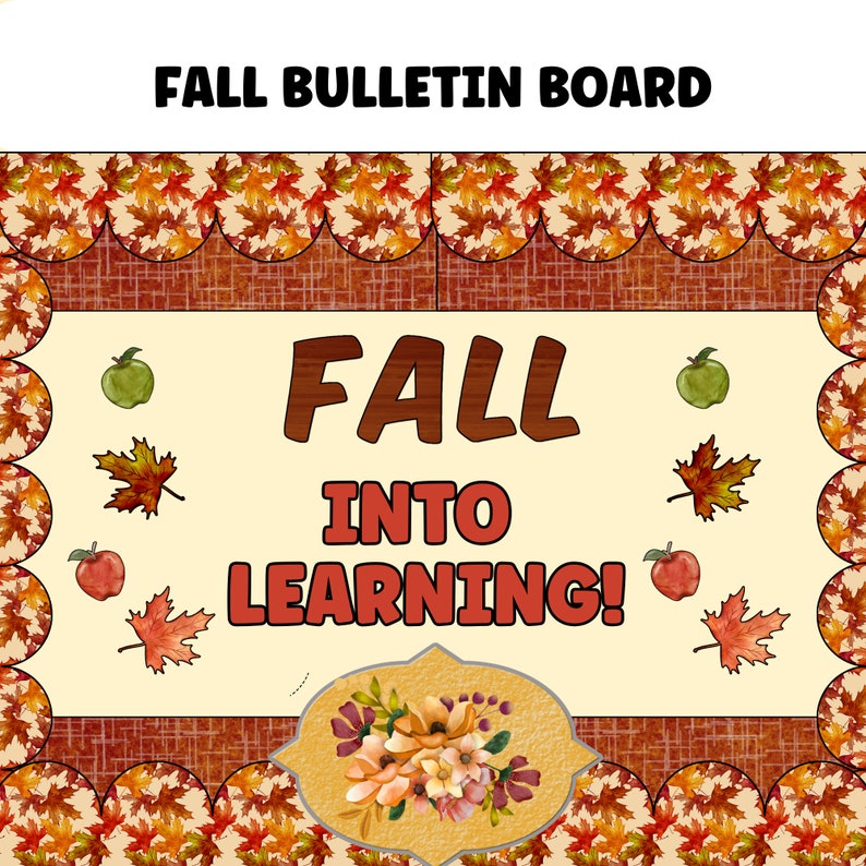 Fall Bulletin Board Kit | Back to School Bulletin Board | Autumn ...