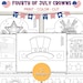 Fourth of July Crown Craft | Printable Paper Hat | DIY Independence Day ...