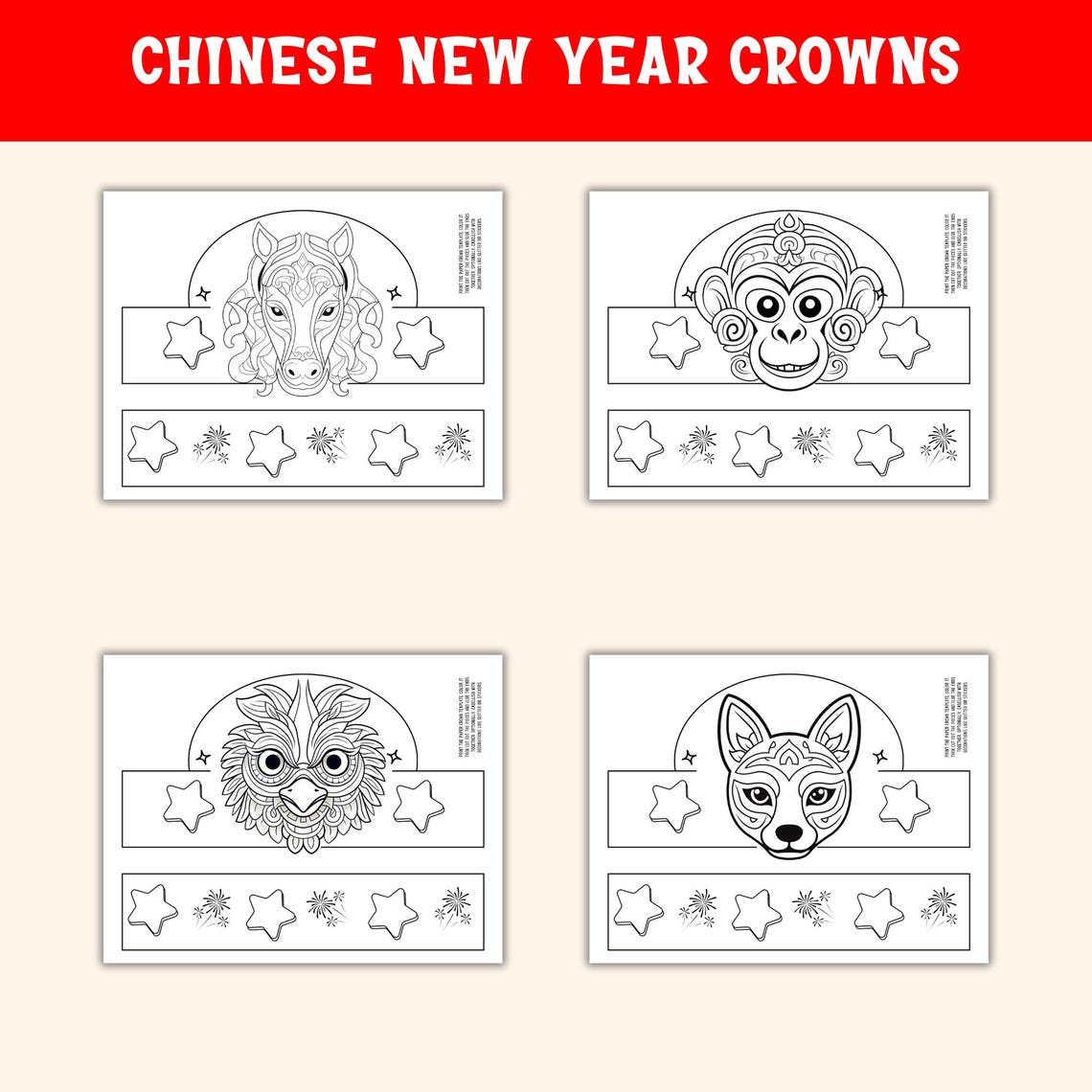 Lunar New Year Crown Craft - Chinese Zodiac Headband - Fun Kids ...