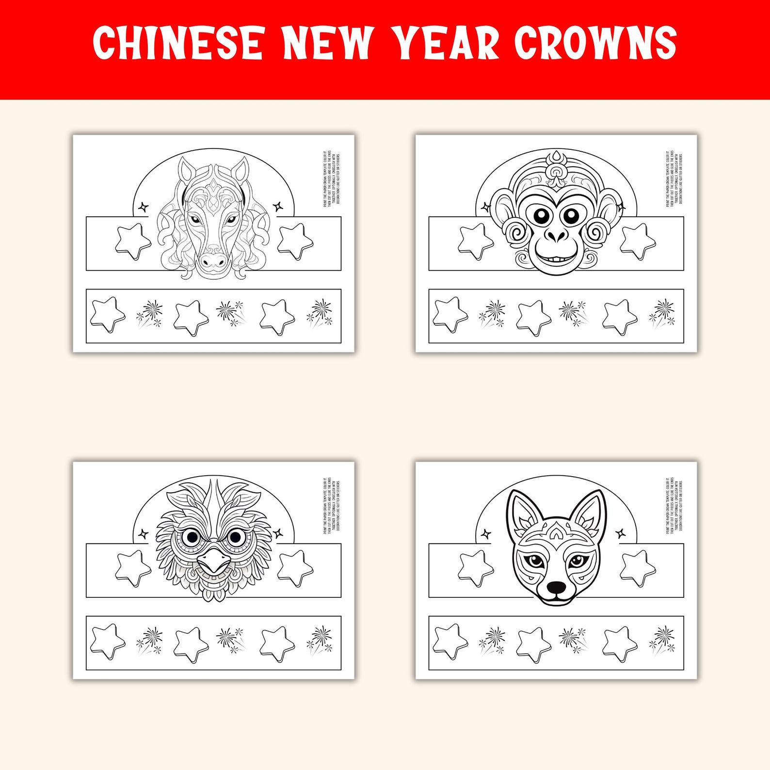 Lunar New Year Crown Craft - Chinese Zodiac Headband - Fun Kids ...