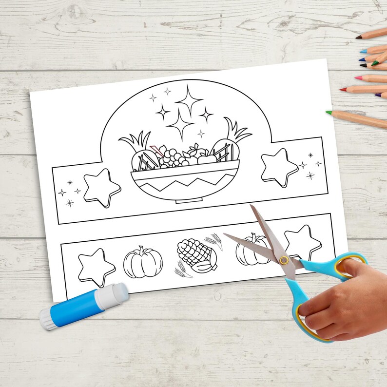 Kwanzaa Paper Crown Activity for Kids, Holiday DIY Printable Hat for ...