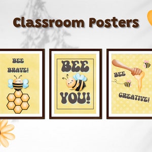 Bee Theme Classroom Posters, Classroom Decoration, Kindergarten ...
