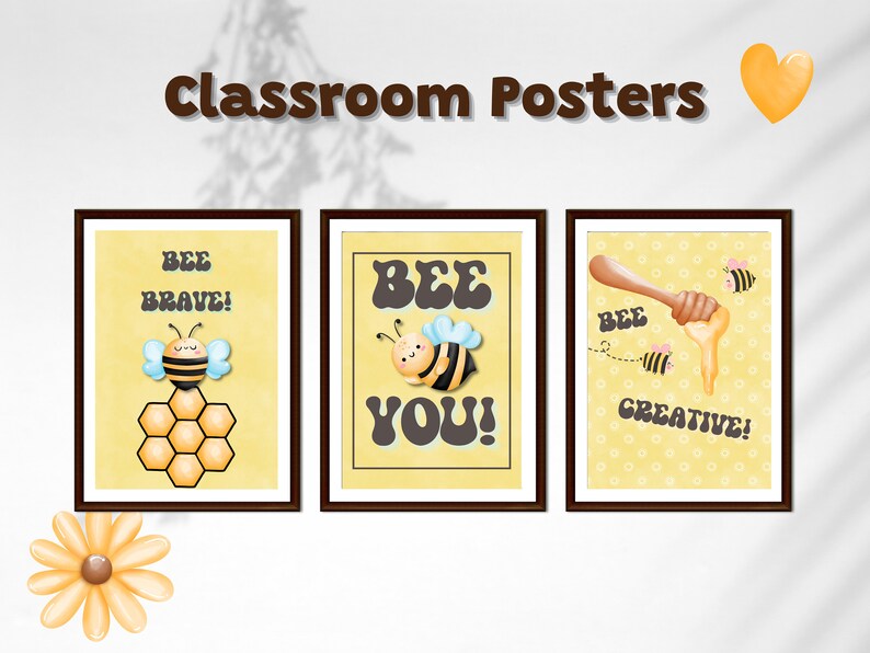 Bee Theme Classroom Posters Classroom Decoration - Etsy