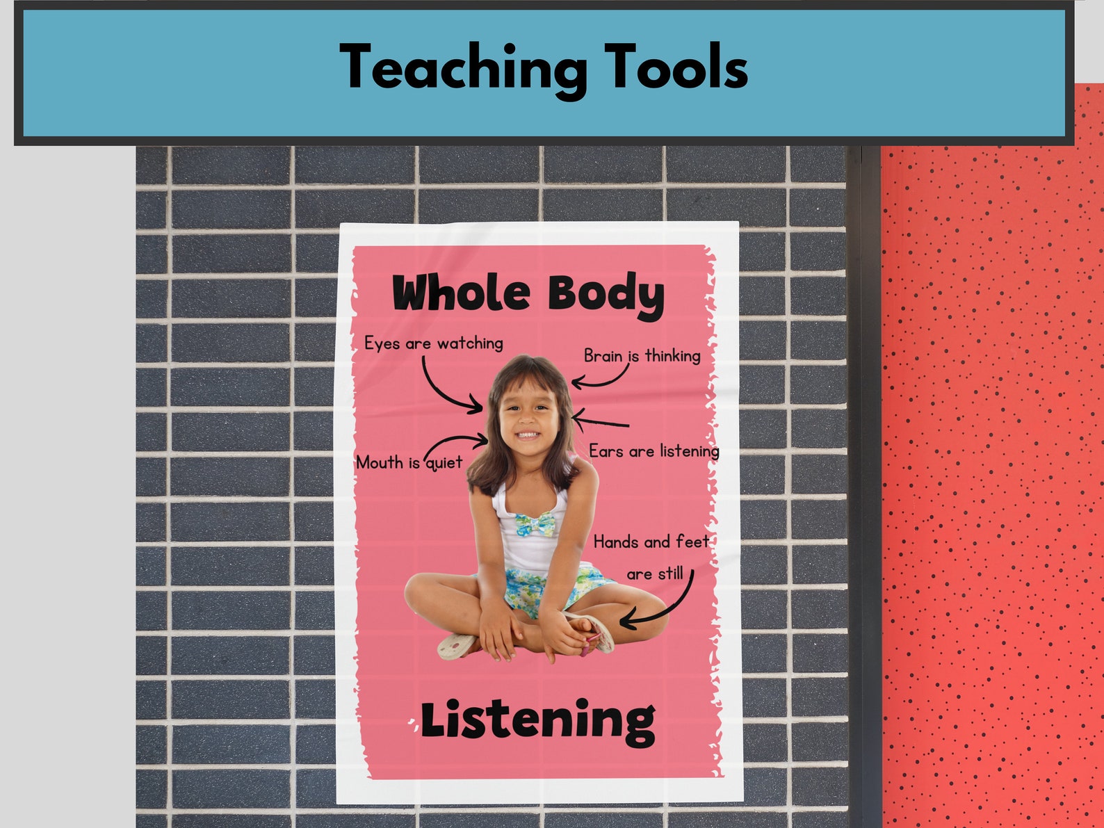 Whole Body Listening Poster | Classroom Decor| Kindergarten, Preschool ...