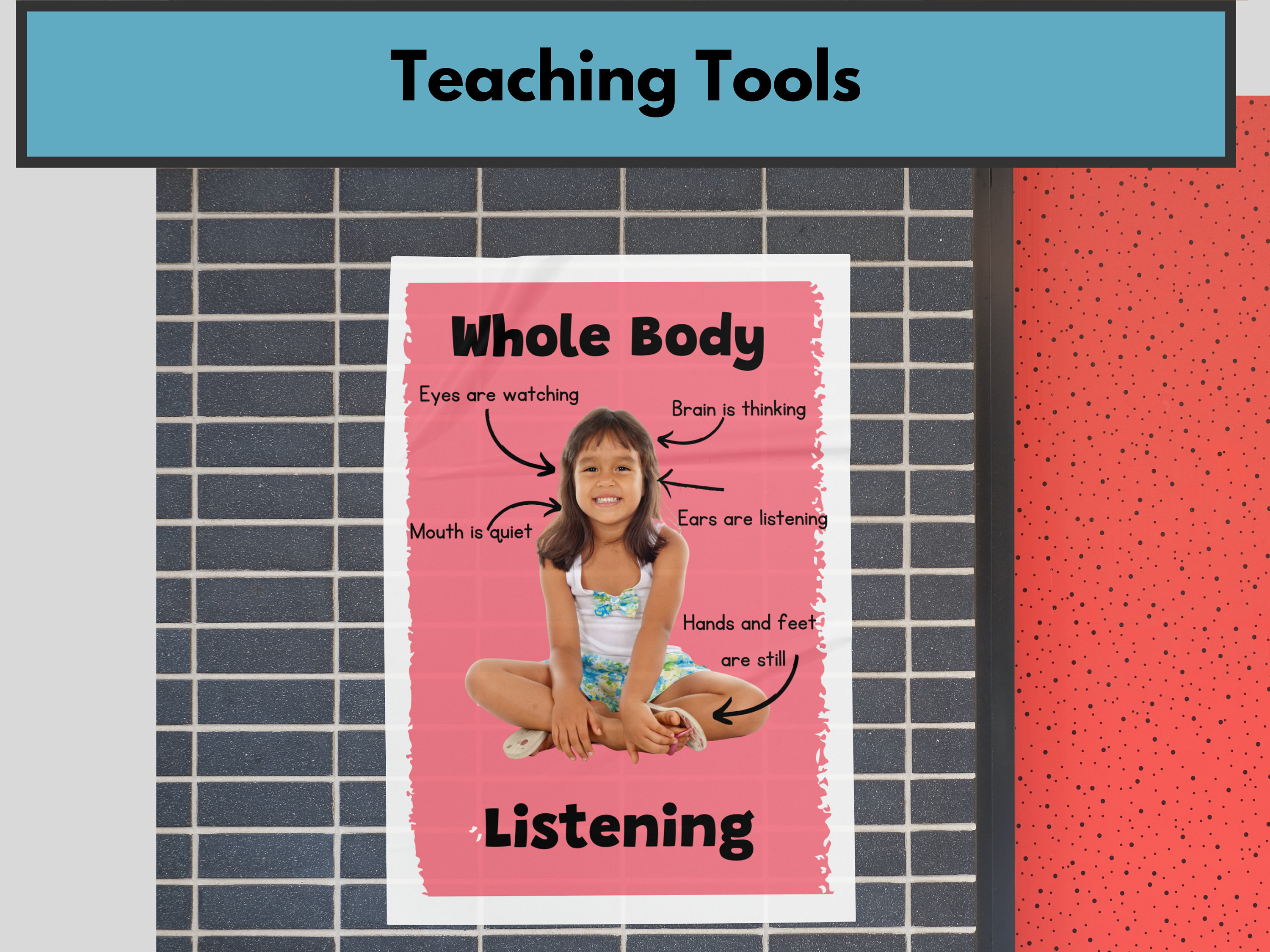 Whole Body Listening Poster | Classroom Decor| Kindergarten, Preschool ...