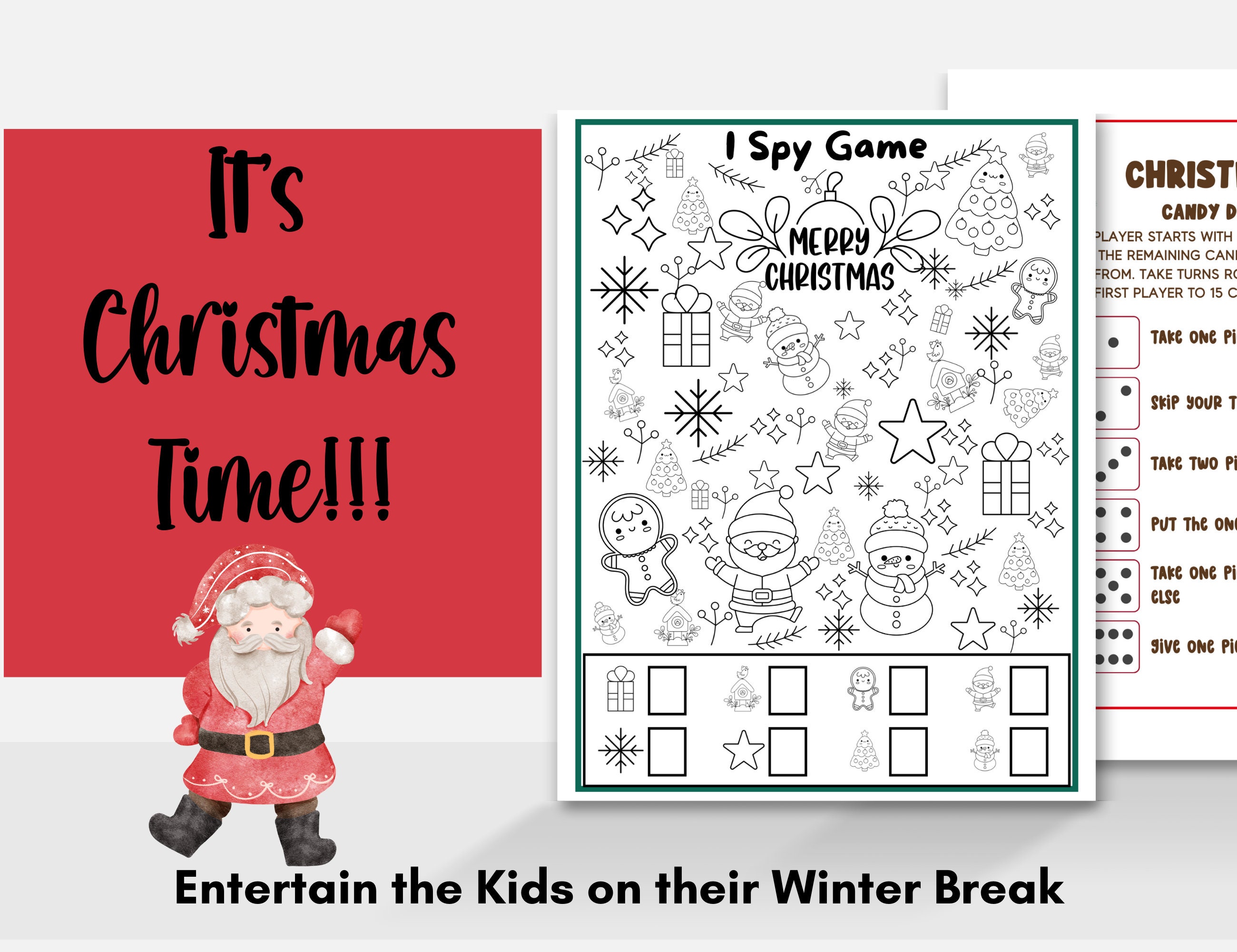 Christmas Activity Pages Games For Kids Printable PDF Etsy Christmas Activity Pages Games For Kids Printable PDF Etsy