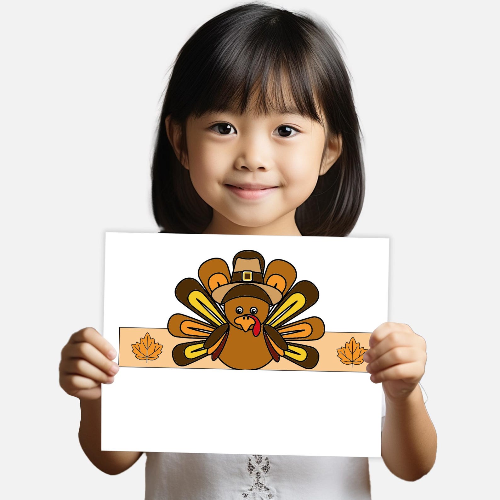 Thanksgiving Paper Crown Activity for Kids, Turkey DIY Printable Hat ...