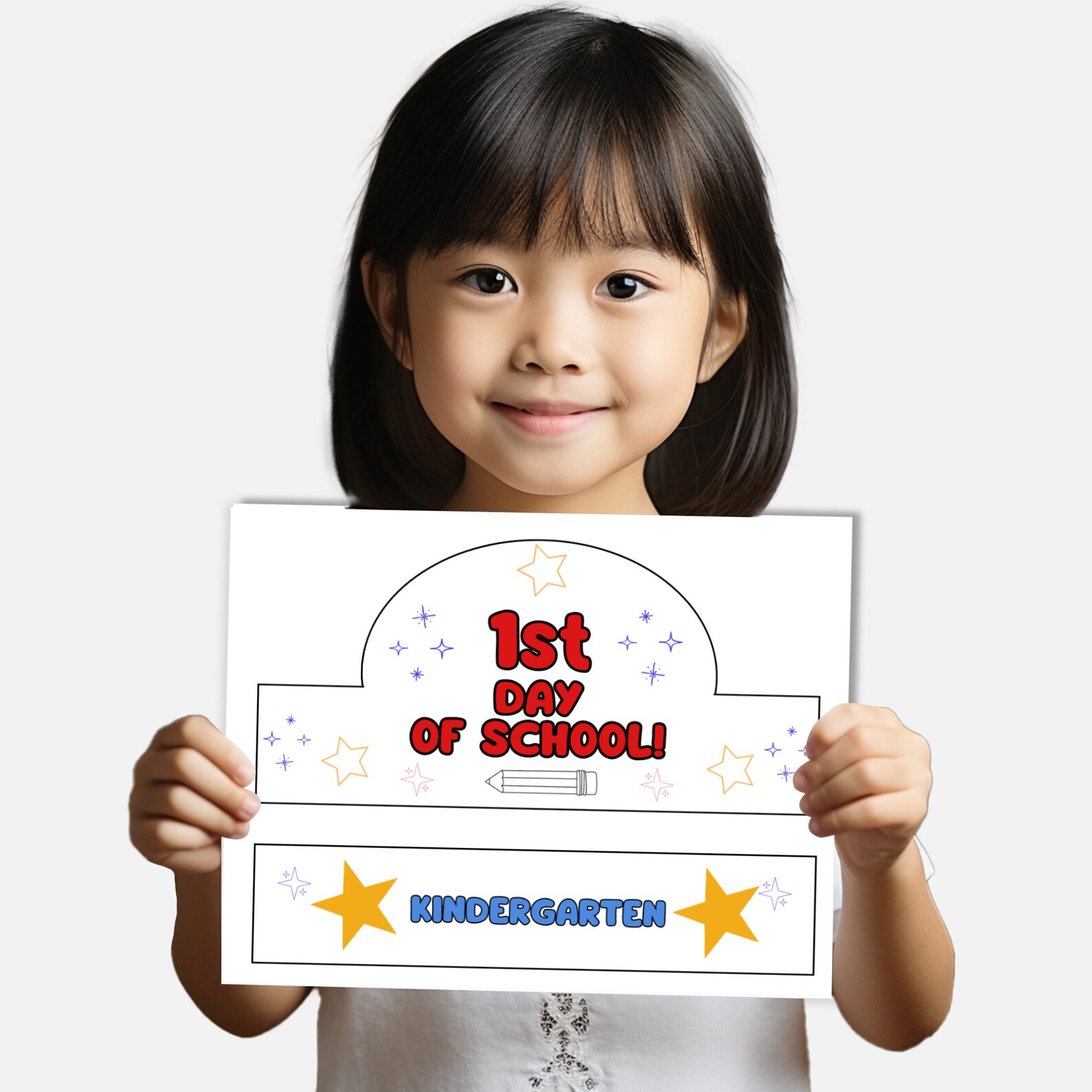 First Day of School Crown Craft | Printable Paper Hat | Hat for ...