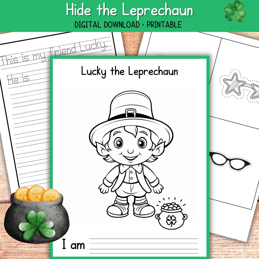 St. Patrick's Day Craft: Hide the Leprechaun Activity | Leprechaun ...