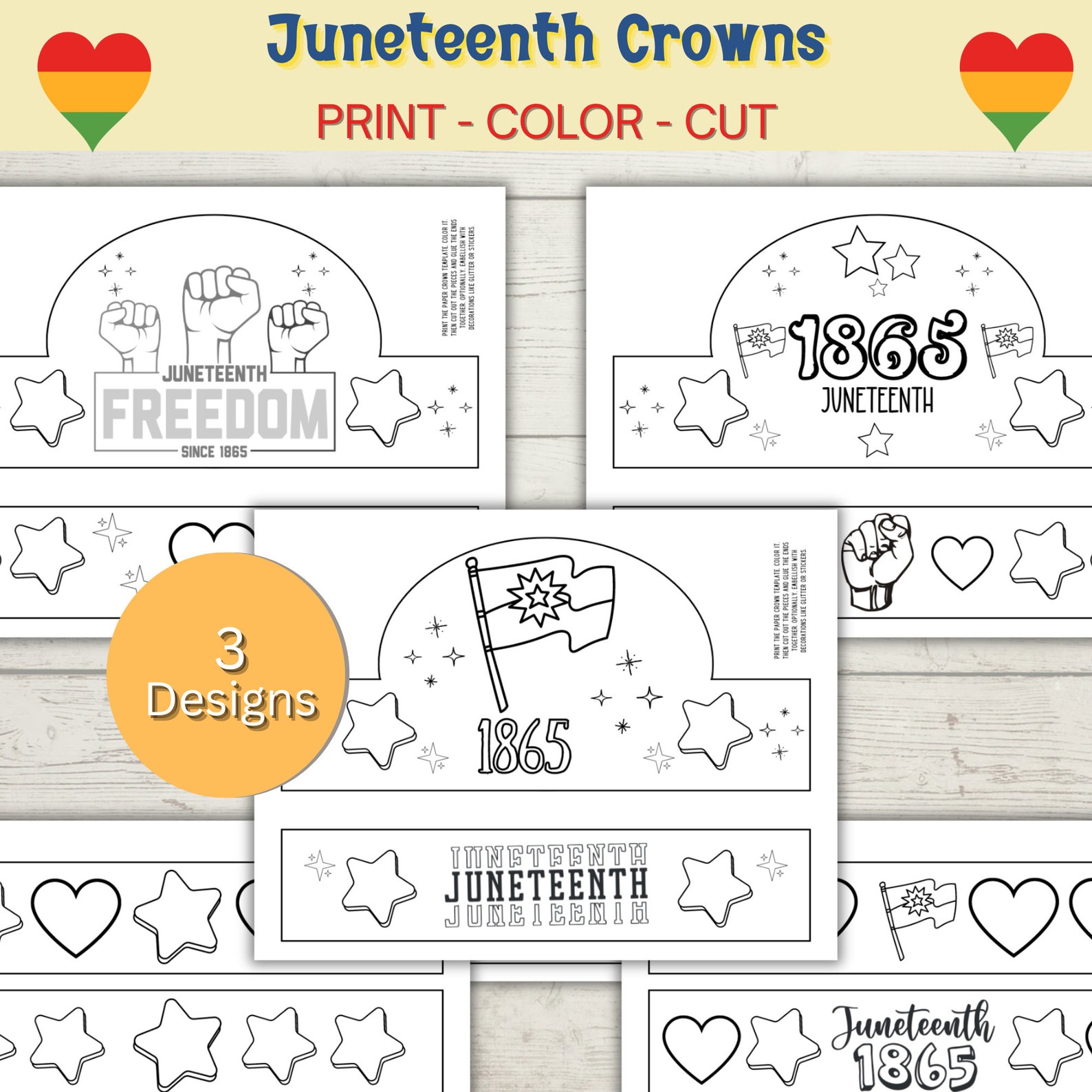 Juneteenth Printable Crown Craft | DIY Celebration Craft | Juneteenth ...