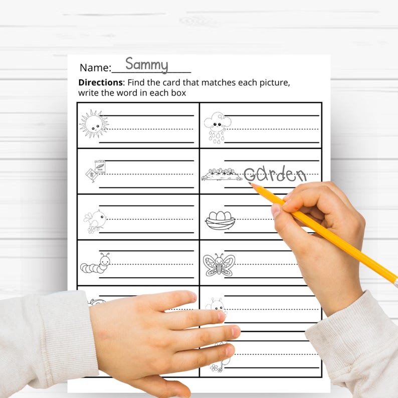 Spring Write the Room | Printable Spring Vocabulary Activity for Kids ...