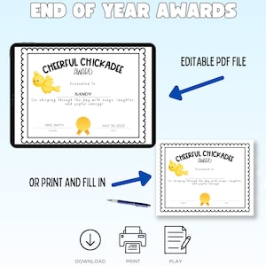 Animal-themed End-of-year Awards for Preschool & Kindergarten ...