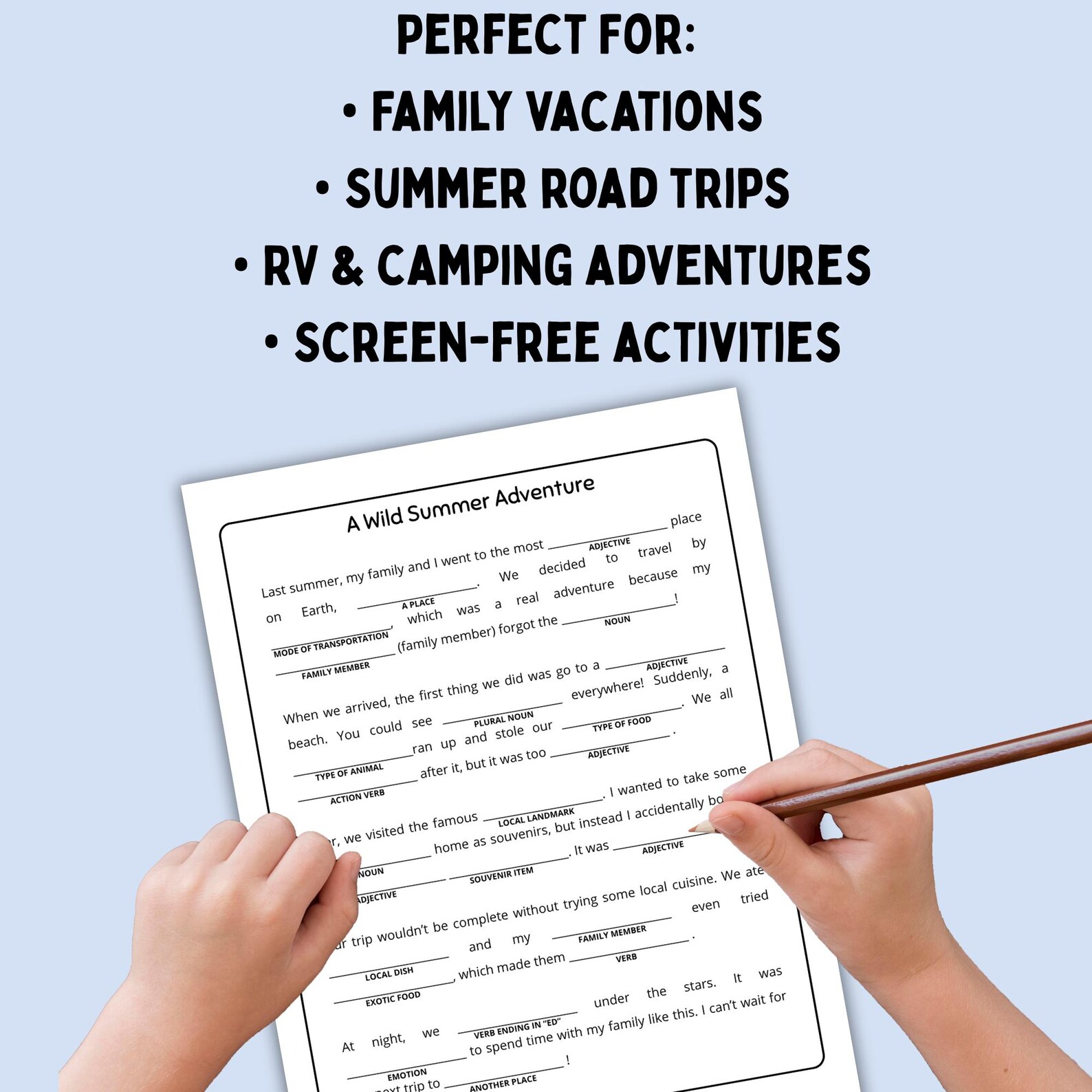 Printable Family Road Trip Games | Kids Travel Activities | Vacation ...