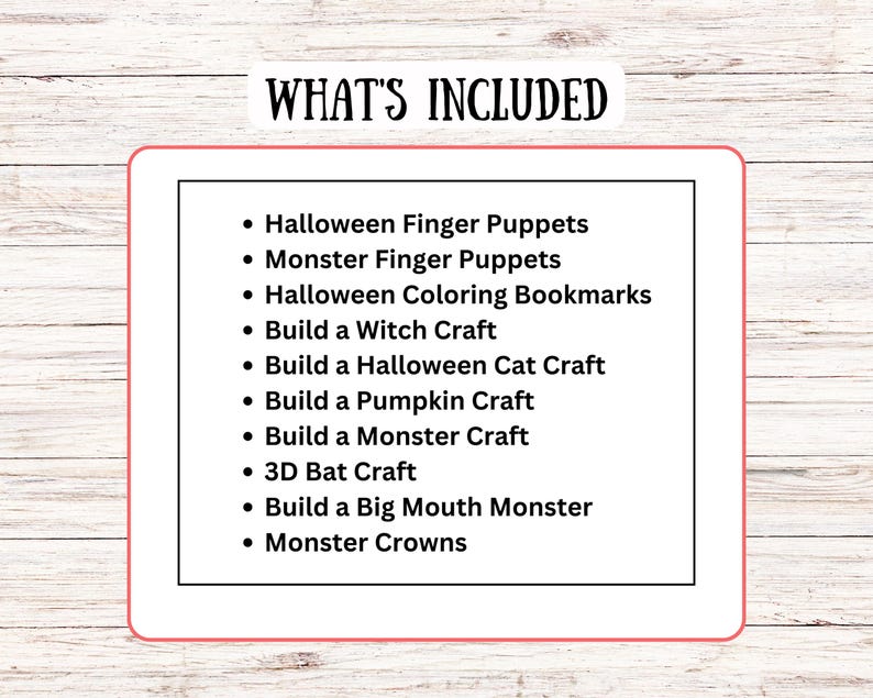 Printable Halloween Craft Bundle | Finger Puppets, Build-a-crafts ...