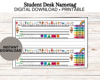 Editable Desk Name Plates Panda Desk Name Tag Classroom - Etsy