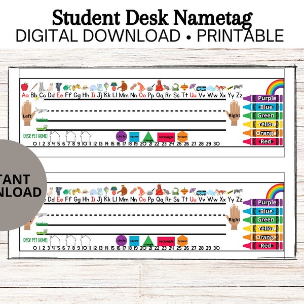Desk Name Tags First Grade - Etsy
