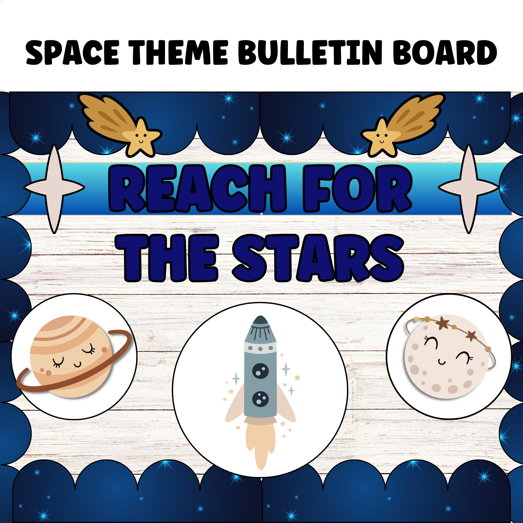 Outer Space Theme Bulletin Board Kit | Back to School Bulletin Board ...