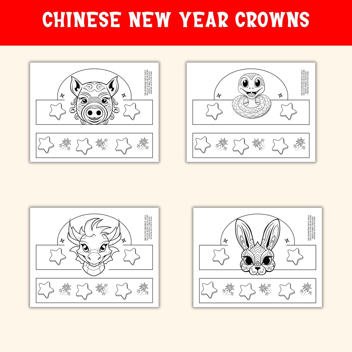 Lunar New Year Crown Craft - Chinese Zodiac Headband - Fun Kids ...