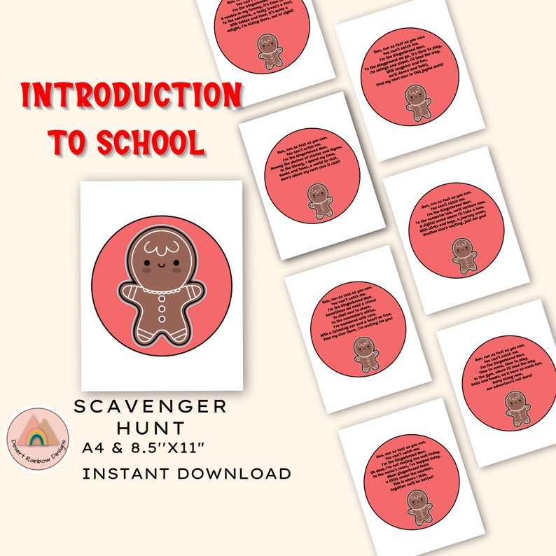 Back to School Scavenger Hunt - First Day of School Activity ...